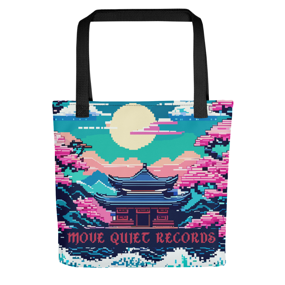 Pixel Temple Tote Bag – Move Quiet Records